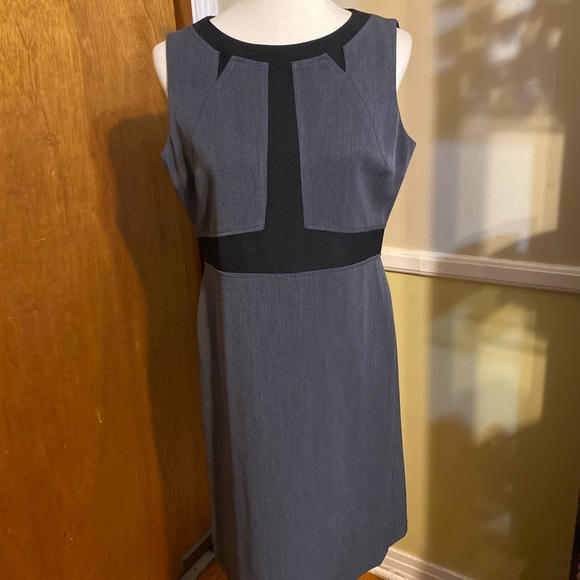 Kasper | Dresses | Kasper Grey And Black Dress 8 | Poshmark
